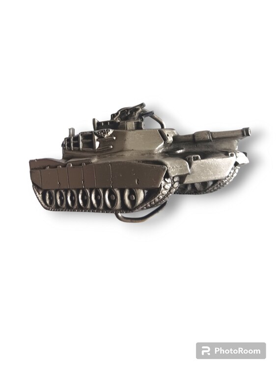 Vintage 1978 First US Army Abrams Tank Belt Buckle By… - Gem