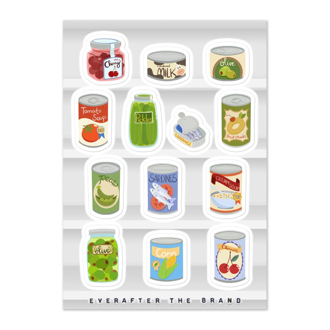 Grocery Store Sticker Sheet / Junk Journaling & Scrapbook Supplies ...