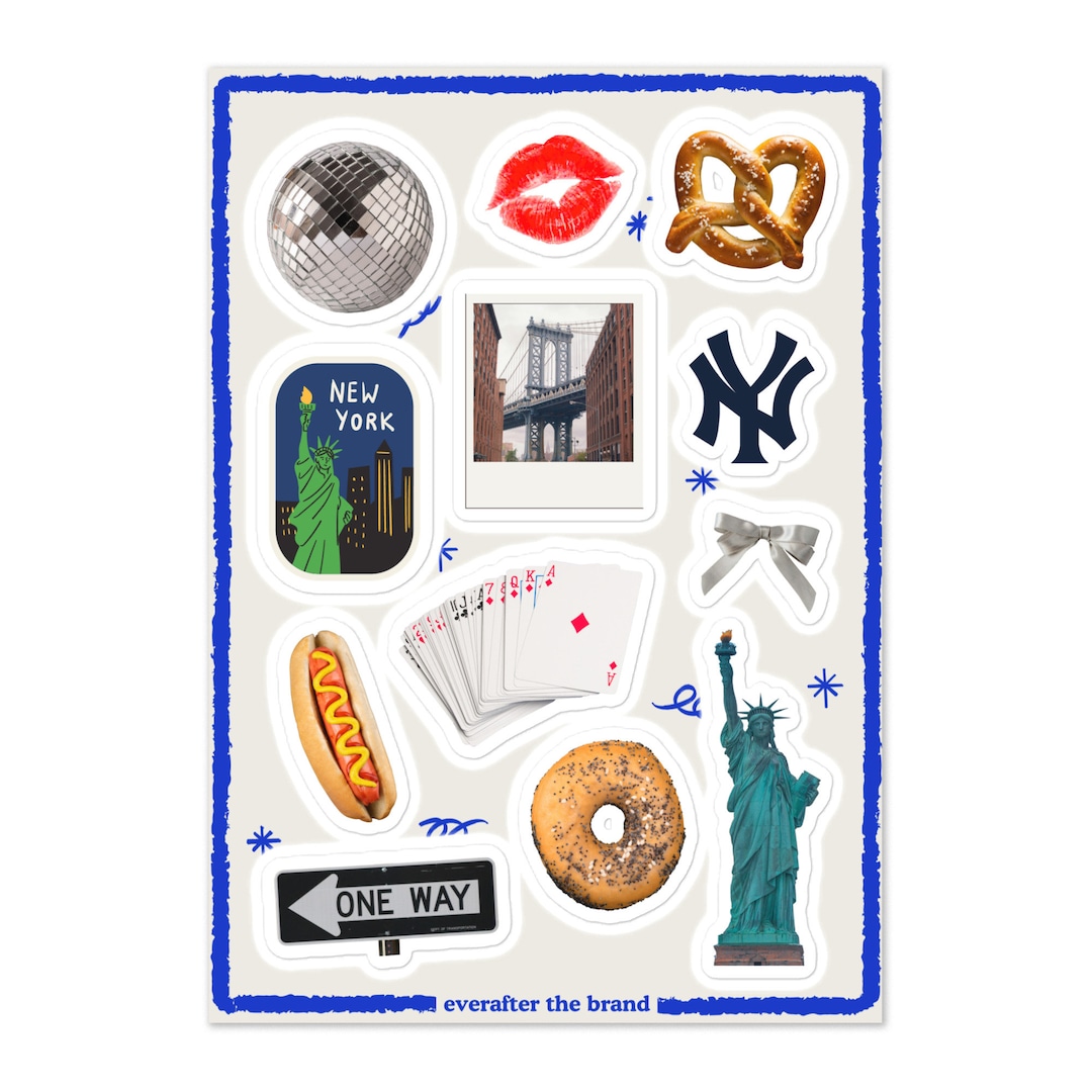 New York City Sticker Sheet / Junk Journaling & Scrapbook Supplies ...