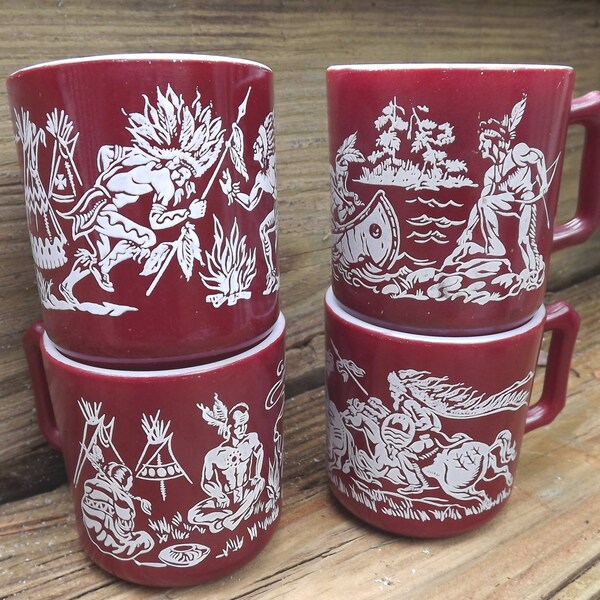 1950s Indian Mugs - Etsy