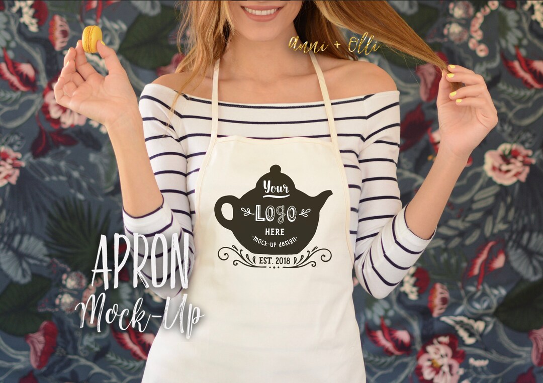 Apron Mockup, Model Mockup, Apron Template, Apron for Girls, Lifestyle ...