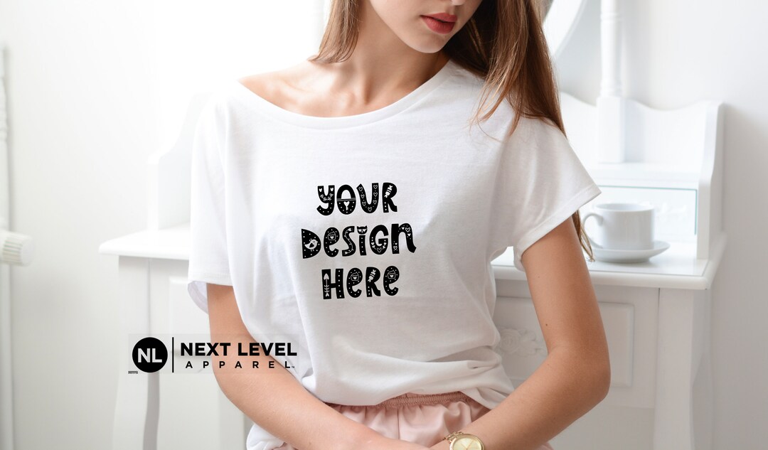 Next Level 1560 Mockup, Women's Ideal Dolman T-shirt, Shirt Mockup ...