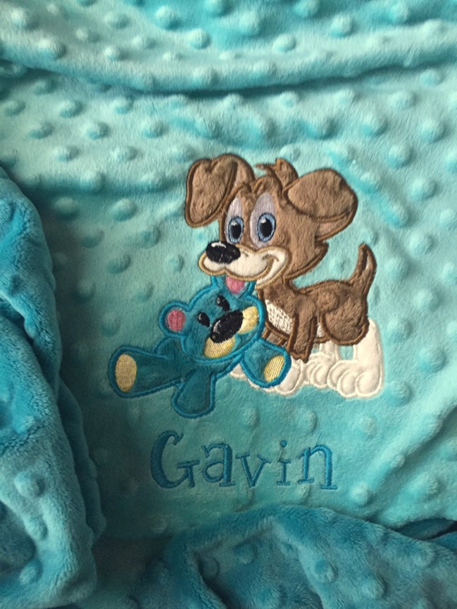 Minky Dog and Bear Baby Blanket/minky Baby Blanket/minky Baby - Etsy