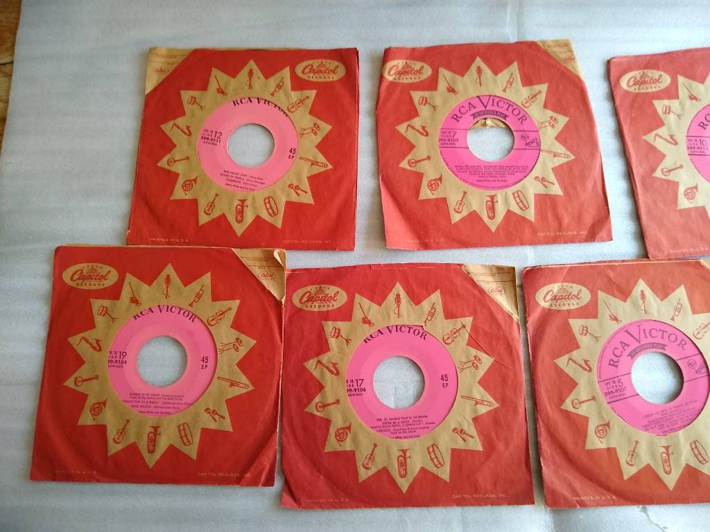 Lot of Over 40 45 RPM Vinyl Records G to VG Condition Tested | Etsy