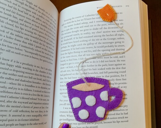 Tea Time Bookmarks - Etsy