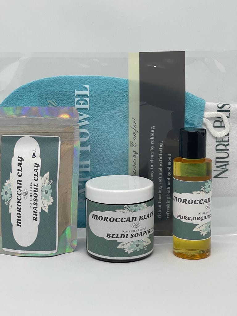 Hammam Bath Kit/traditional Moroccan Bath Kit/detox - Etsy