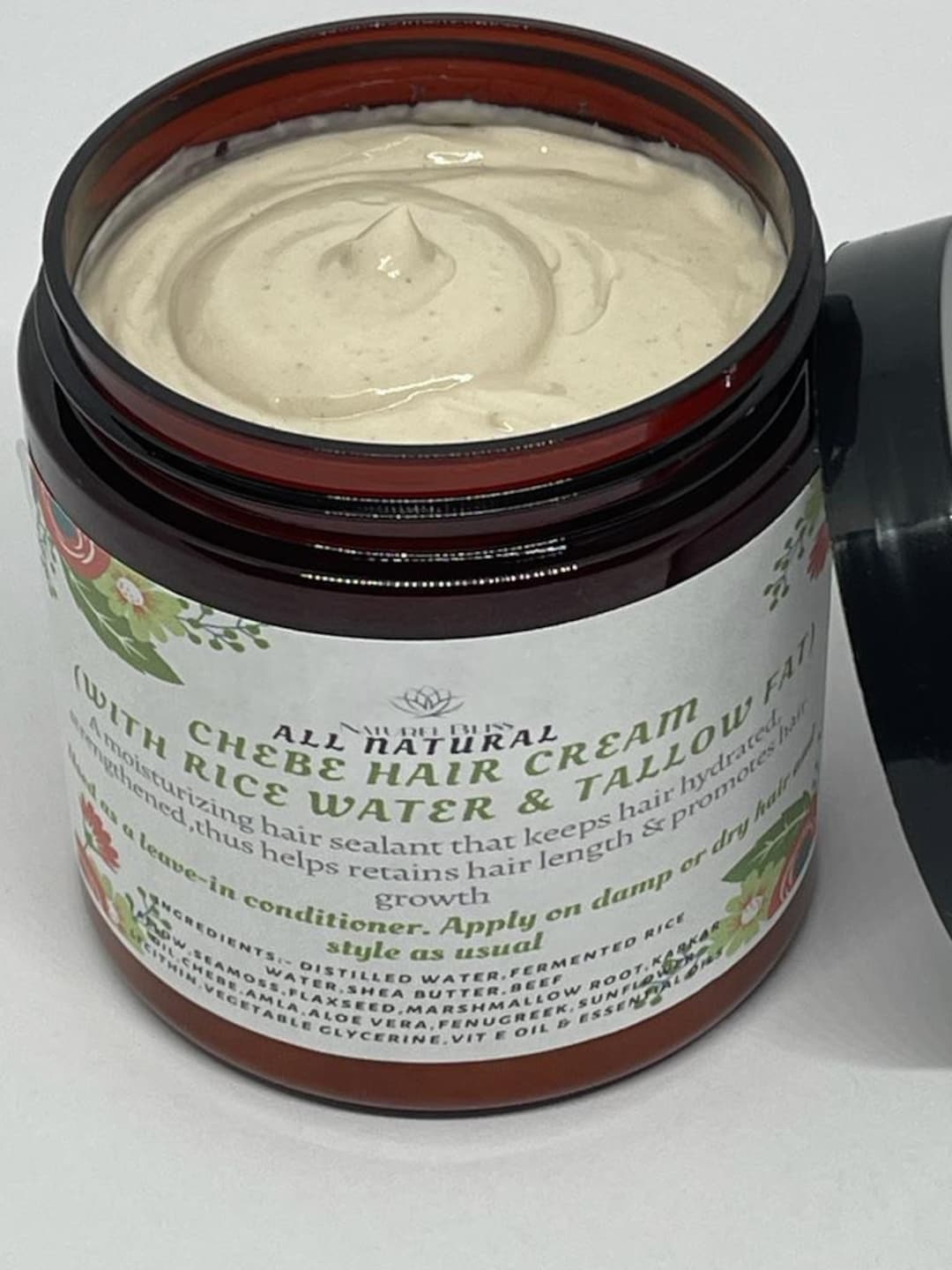 Chebe Hair Growth Cream|leave in Conditioner|with Fermented Rice Water ...