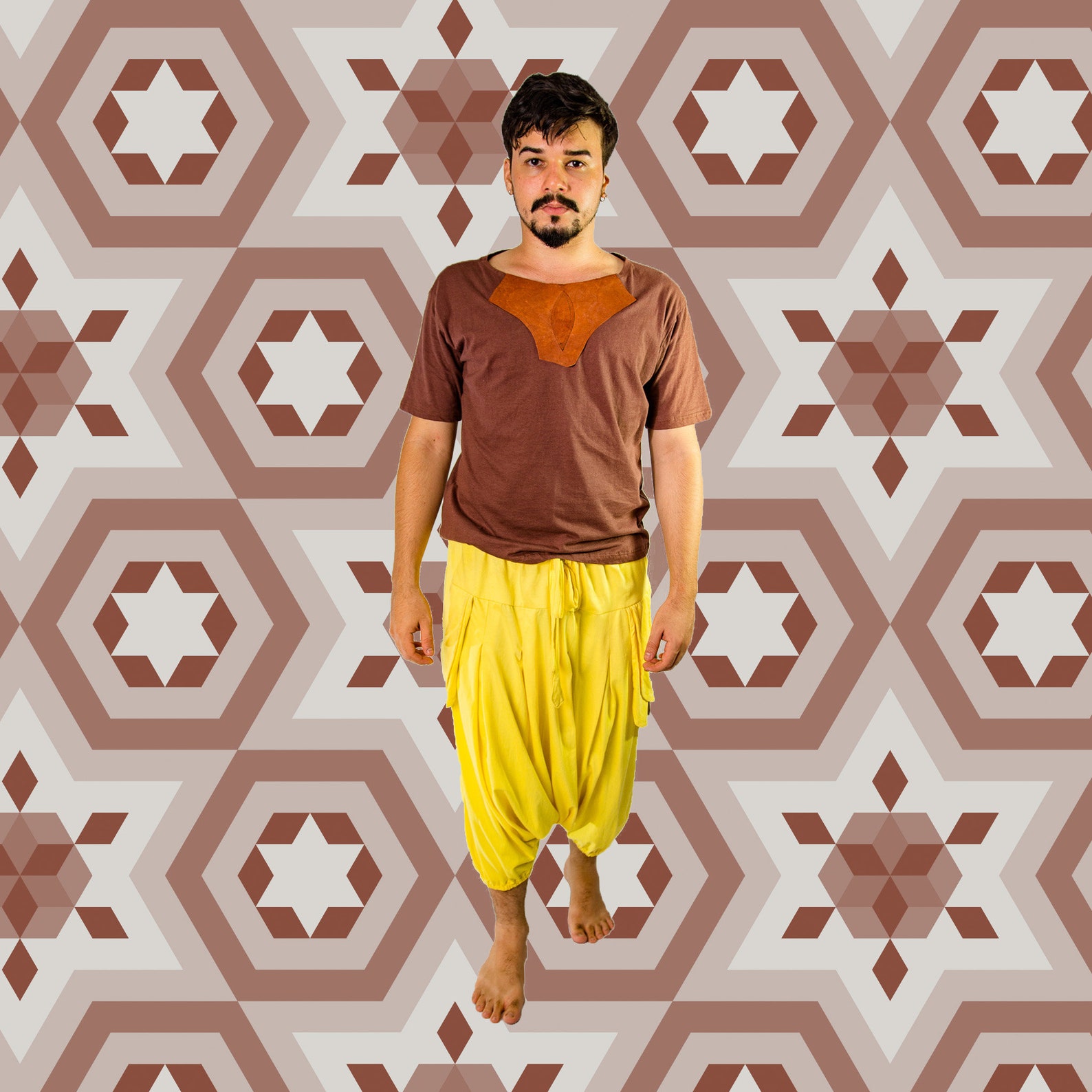 Goa Shirt - Organic Leather Shirt - Rustic, Raw, Hippie, Psytrance ...