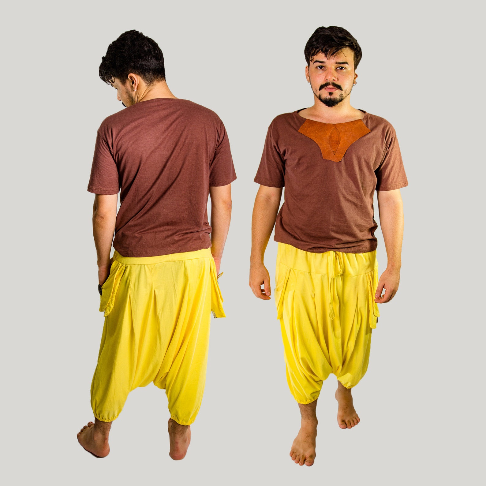 Goa Shirt Organic Leather Shirt Rustic Raw Hippie | Etsy