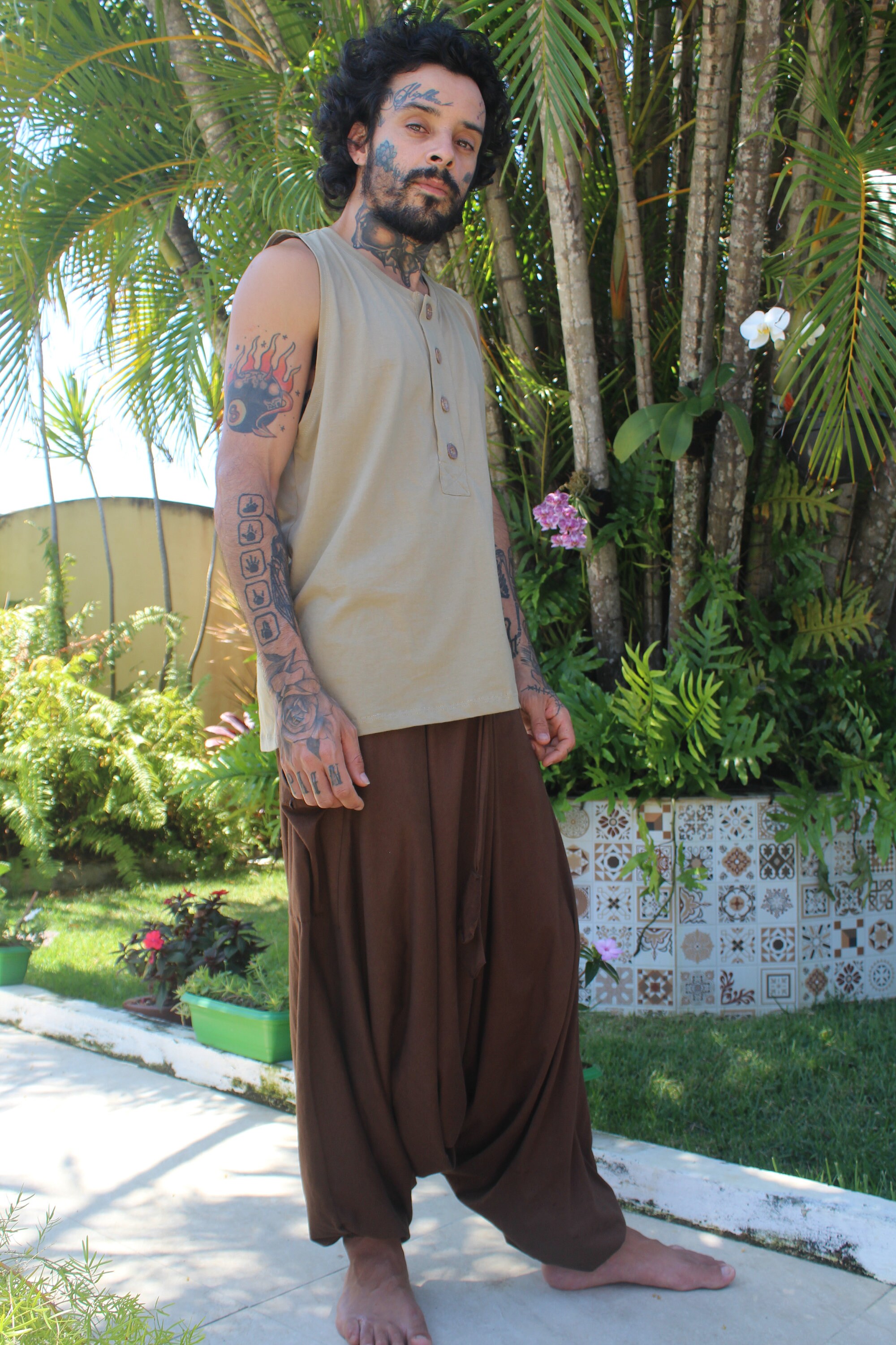 Goa Pants Aladdin Harem Balloon Thai Pants Cotton - Etsy