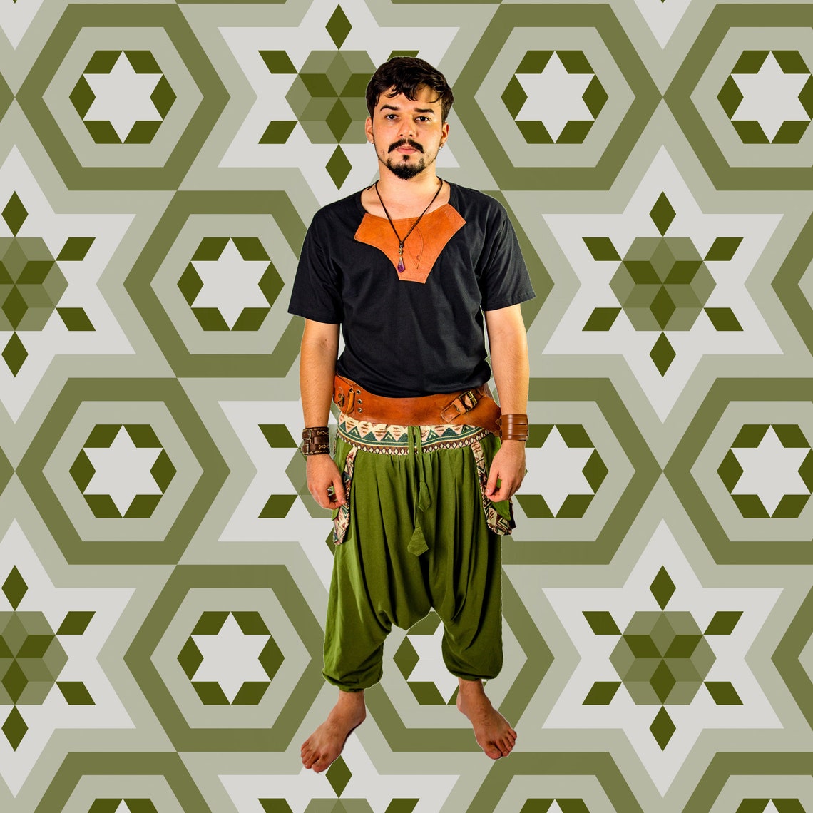 Goa Shirt Organic Leather Shirt Rustic Raw Hippie - Etsy Australia