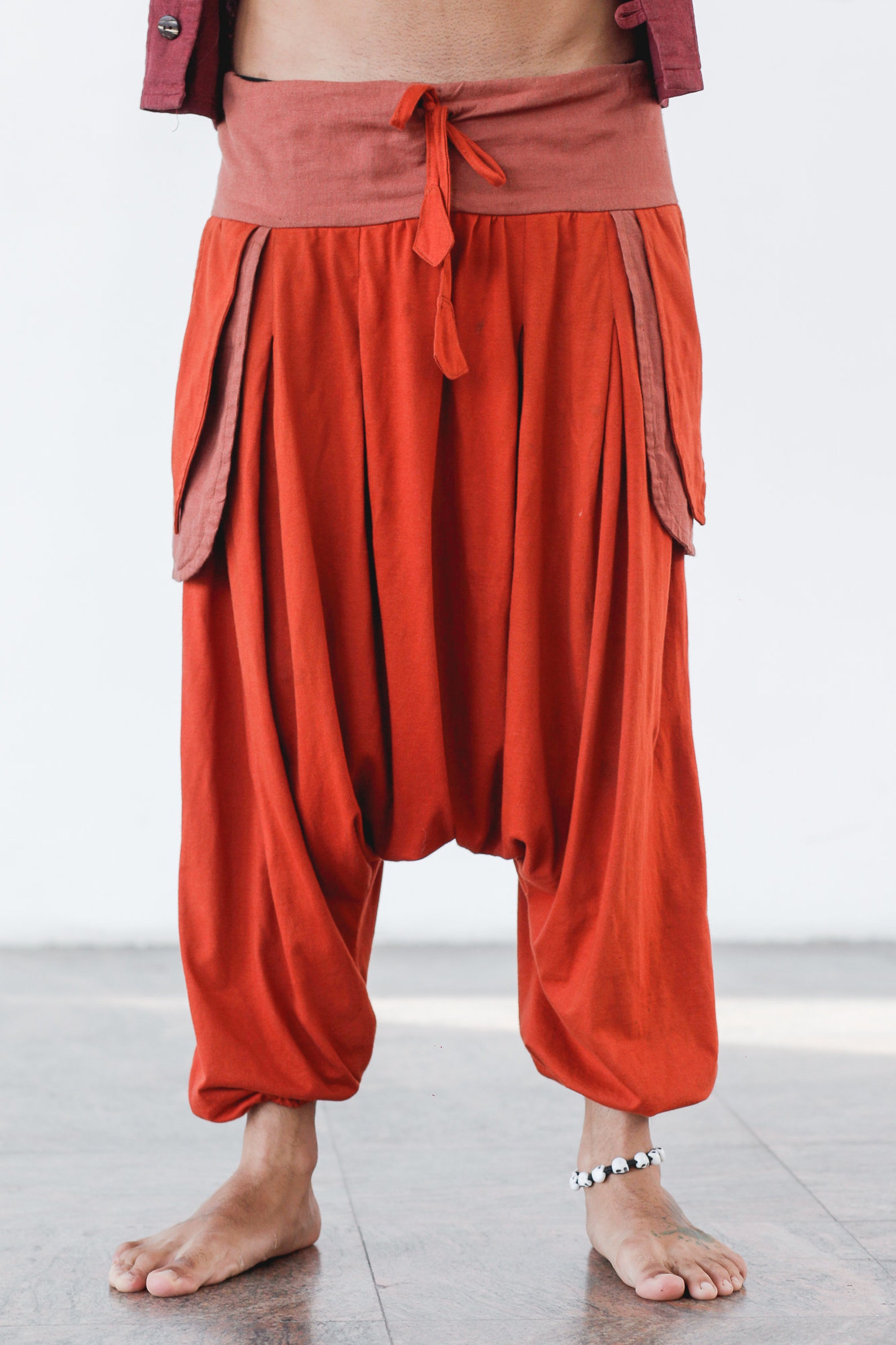 Om Pants With Linen Thai Pants Handmade, Cotton, Hippie, Psytrance ...