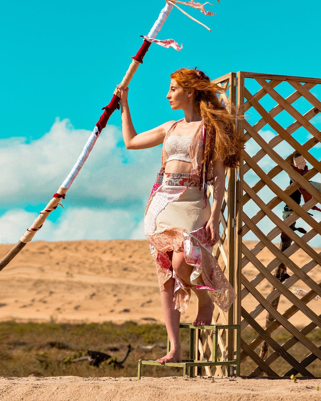 Falda gitana de encaje Falda con solapa Goa Boho Meirmaid Hecha a mano, Algodón, Hippie, Bruja ...