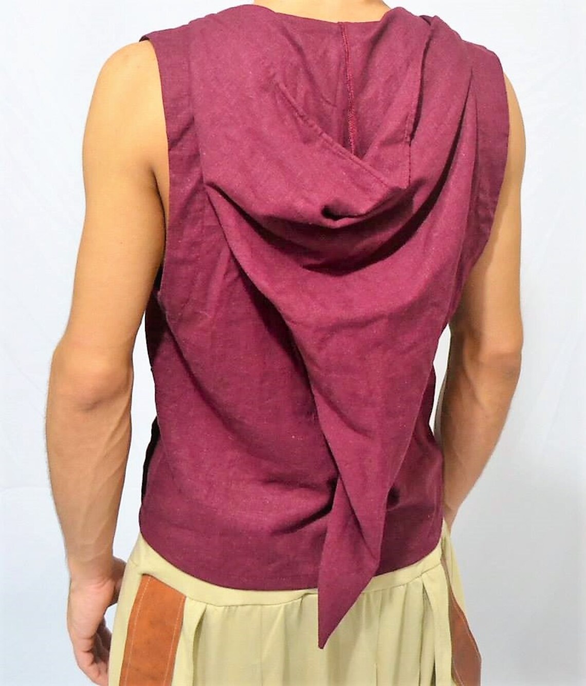 Goa Vest Samurai Vest Linen Vest Rustic Cotton Hippie | Etsy