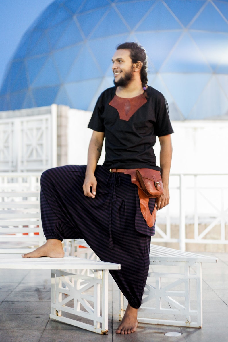 Goa Shirt - Organic Leather Shirt - Rustic, Raw, Hippie, Psytrance ...