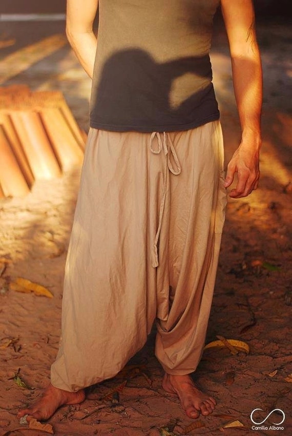 Goa Pants Aladdin Harem Balloon Thai Pants Cotton | Etsy