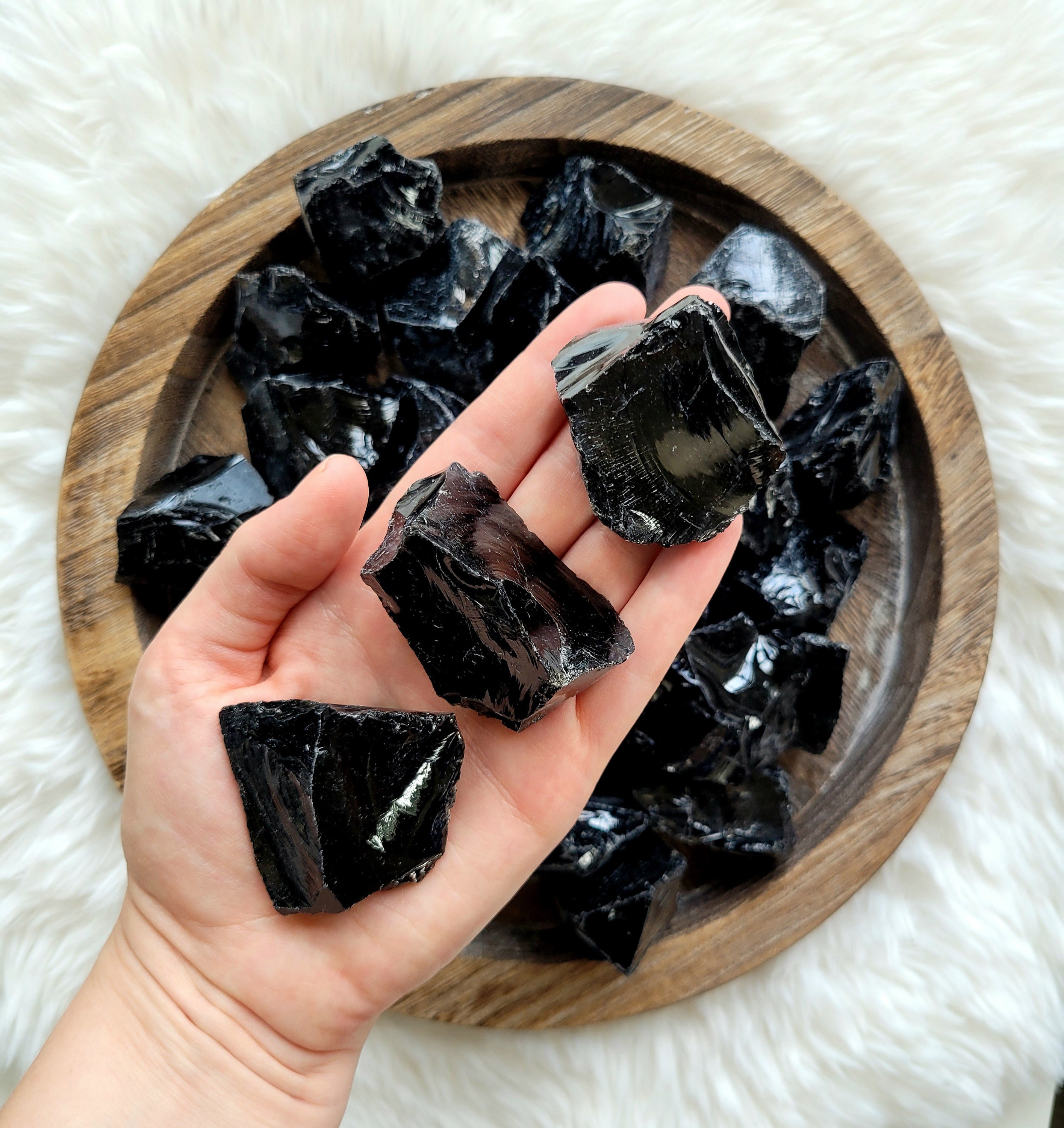 Raw Obsidian Black Obsidian Obsidian - Etsy UK