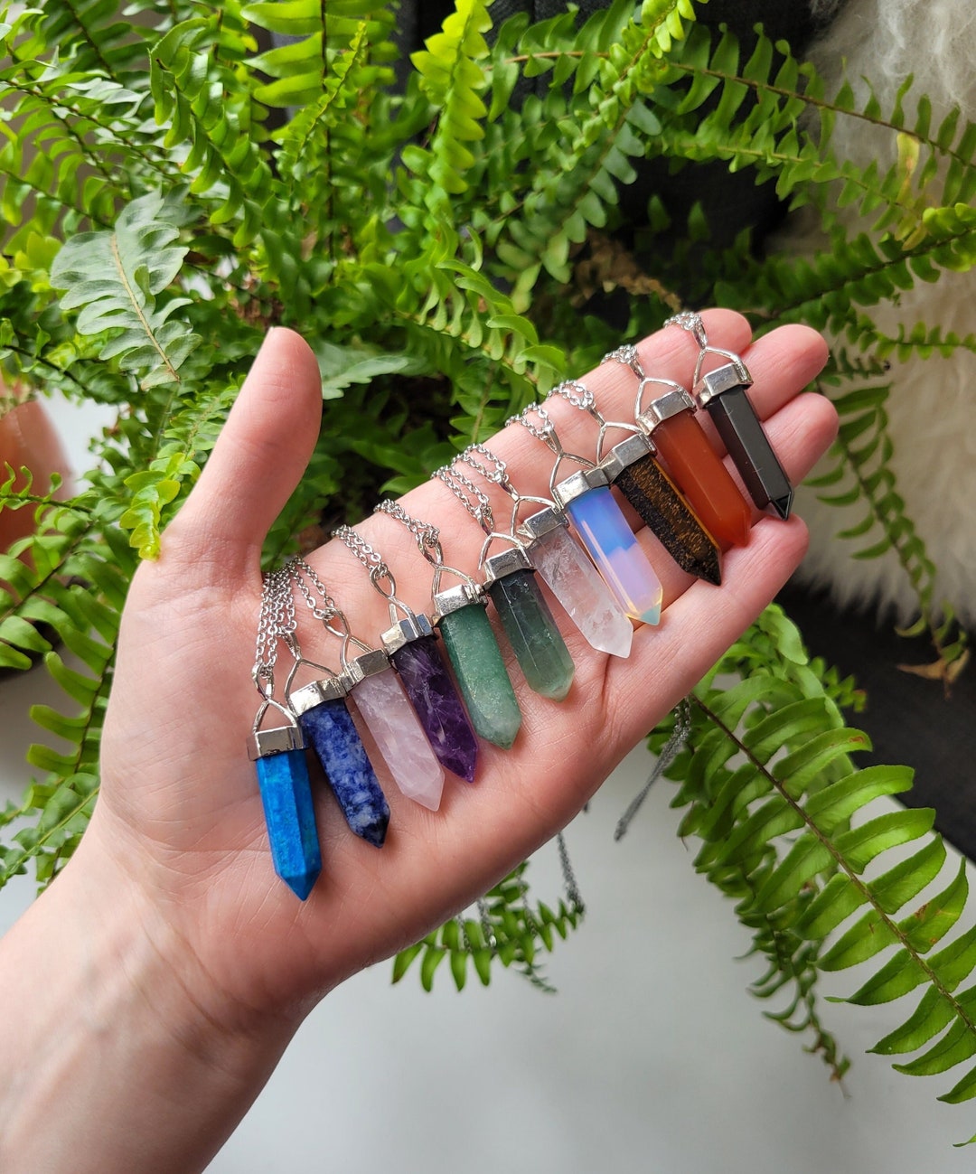 Healing Crystal Necklace, Genuine High Quality Gemstone Pendants ...