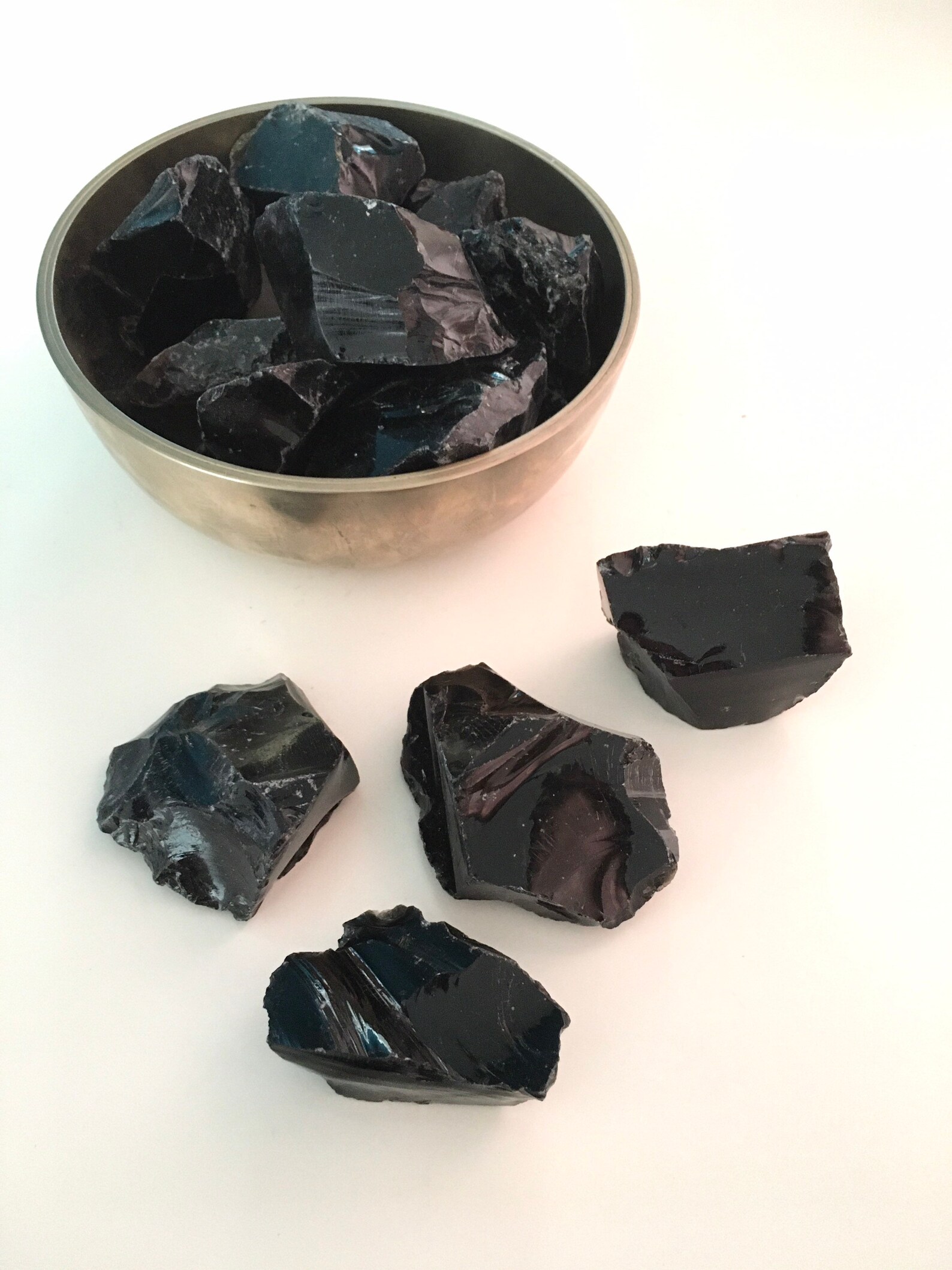 Raw Obsidian Black Obsidian Obsidian | Etsy