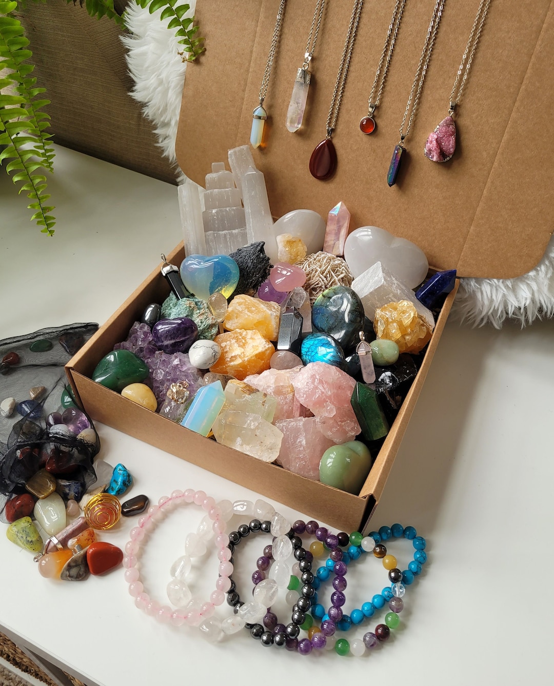 Ethical Crystal Bundle , Mystery Crystal Box , Bulk Crystals , Budget ...