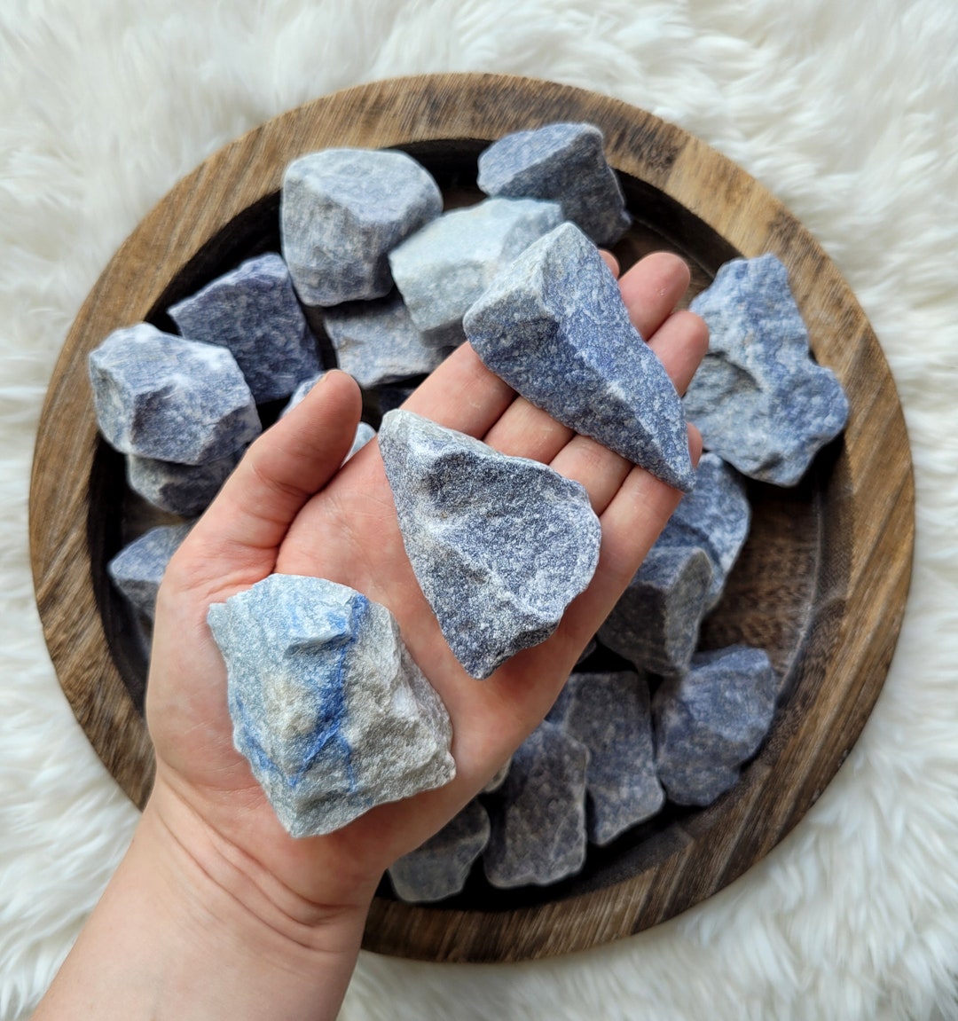 Rough Quartz , Raw Blue Quartz , Blue Quartz , Raw Crystal , Rough Blue ...