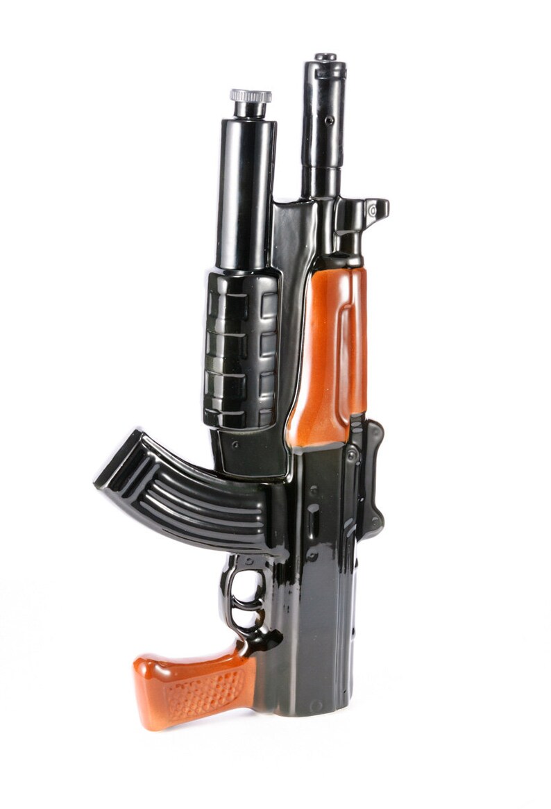 Military Gift DECANTER for Vodka Whiskey Brandy Alcohol Bottle Like GUN ...