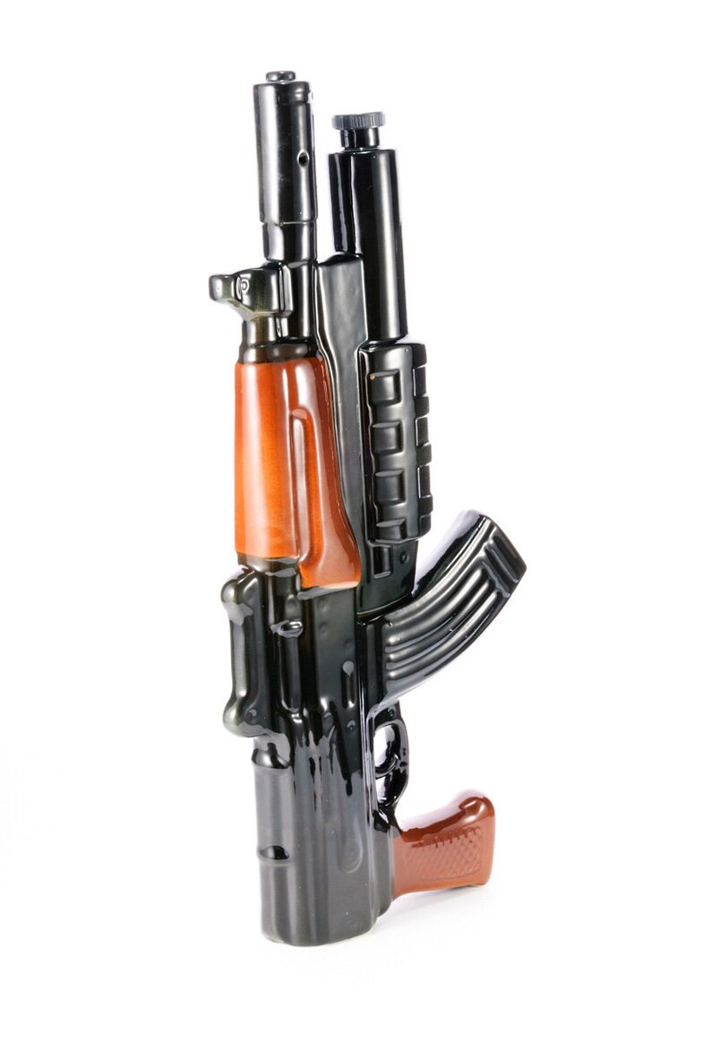 Military Gift DECANTER for Vodka Whiskey Brandy Alcohol Bottle Like GUN ...