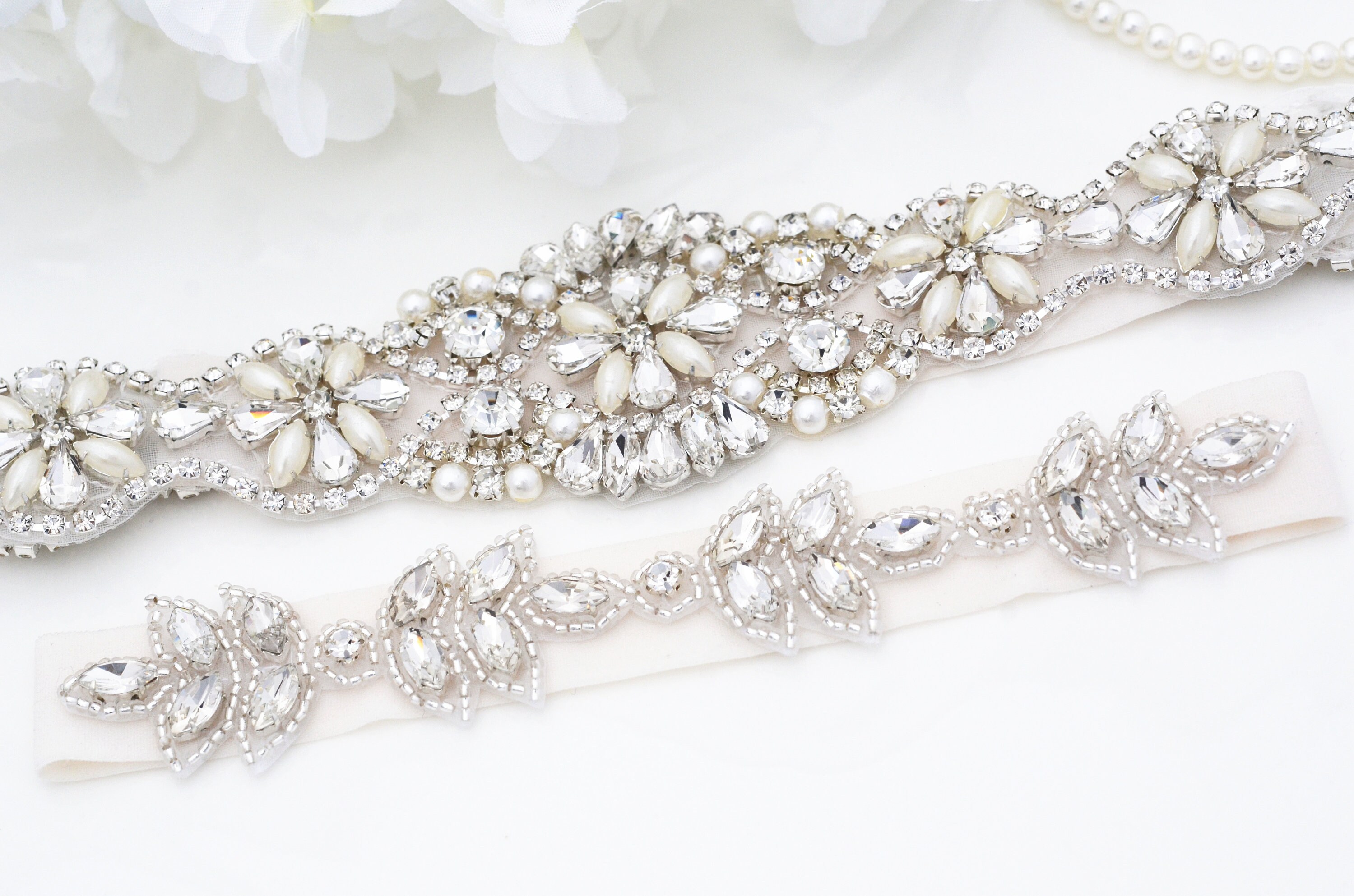 Wedding Stretch Garter Set Bridal Garter Set Wedding Garter - Etsy