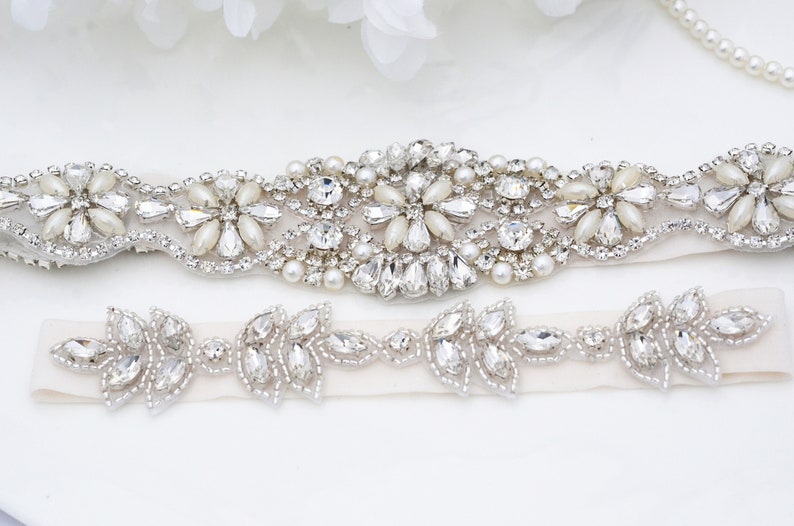 Wedding Stretch Garter Set Bridal Garter Set Wedding Garter - Etsy
