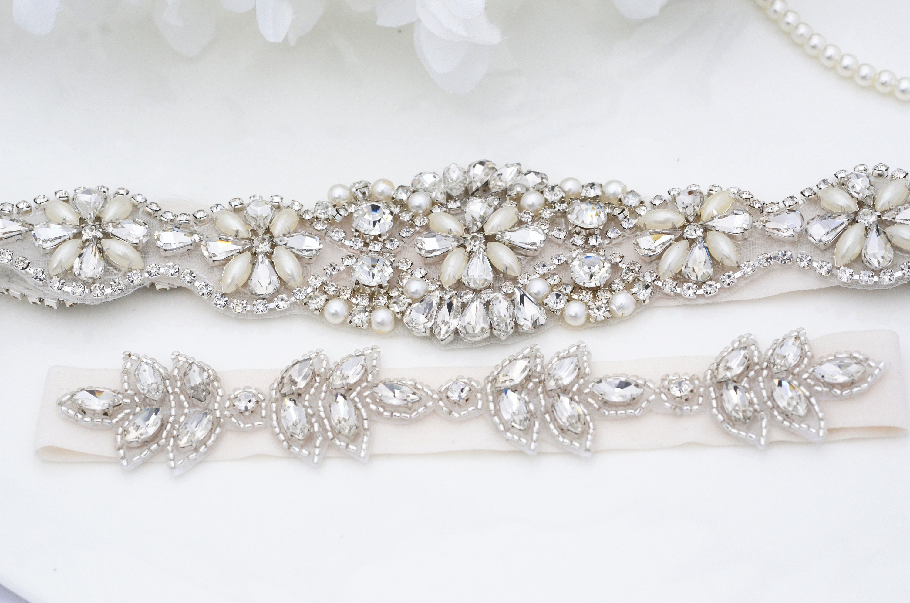 Wedding Stretch Garter Set Bridal Garter Set Wedding Garter - Etsy