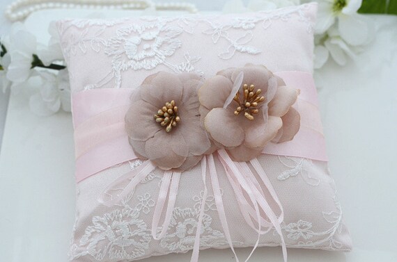 Ring Bearer Pillow Ivory Gold Wedding Ring Pillow Small, 60% OFF