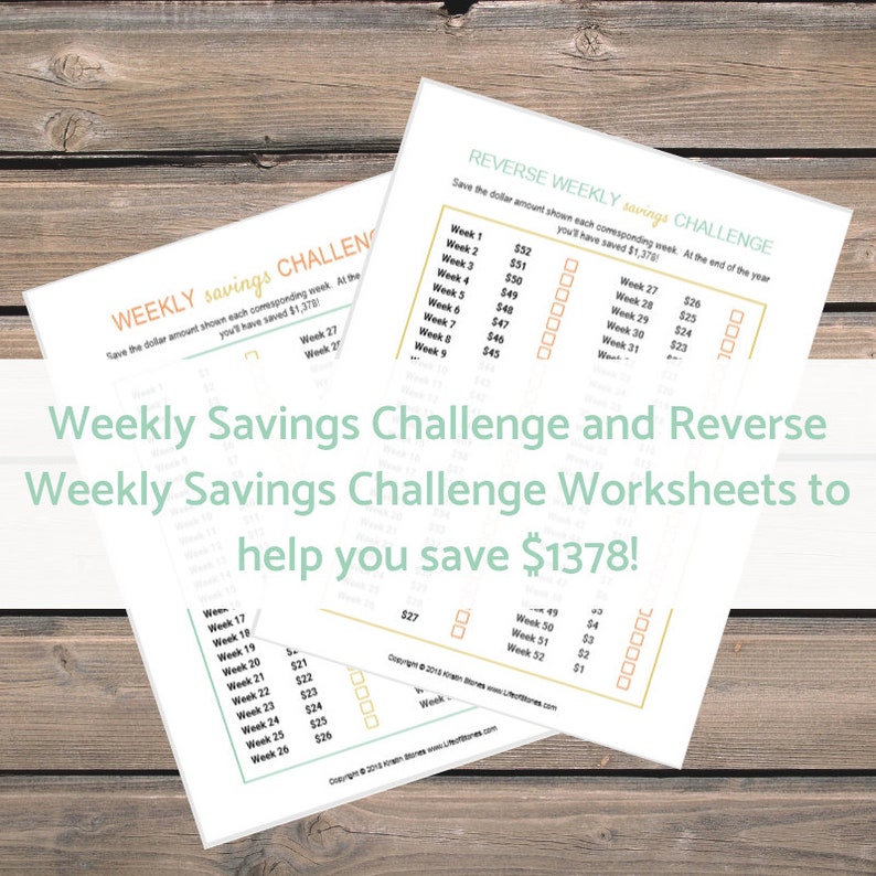 Begin to Save Mini Bundle / Savings Printable PDF Finance Worksheets ...