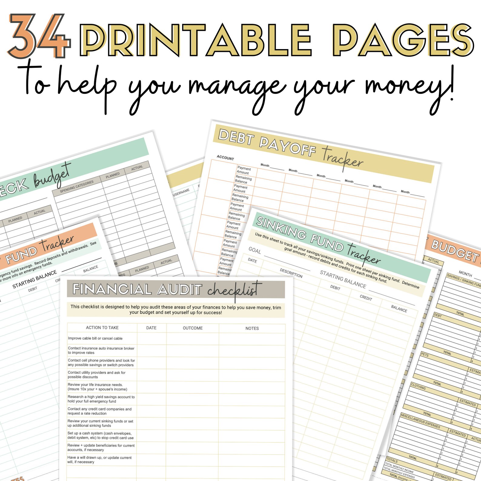 Monthly Budget Planner / Printable Budget Binder / Finance PDF ...