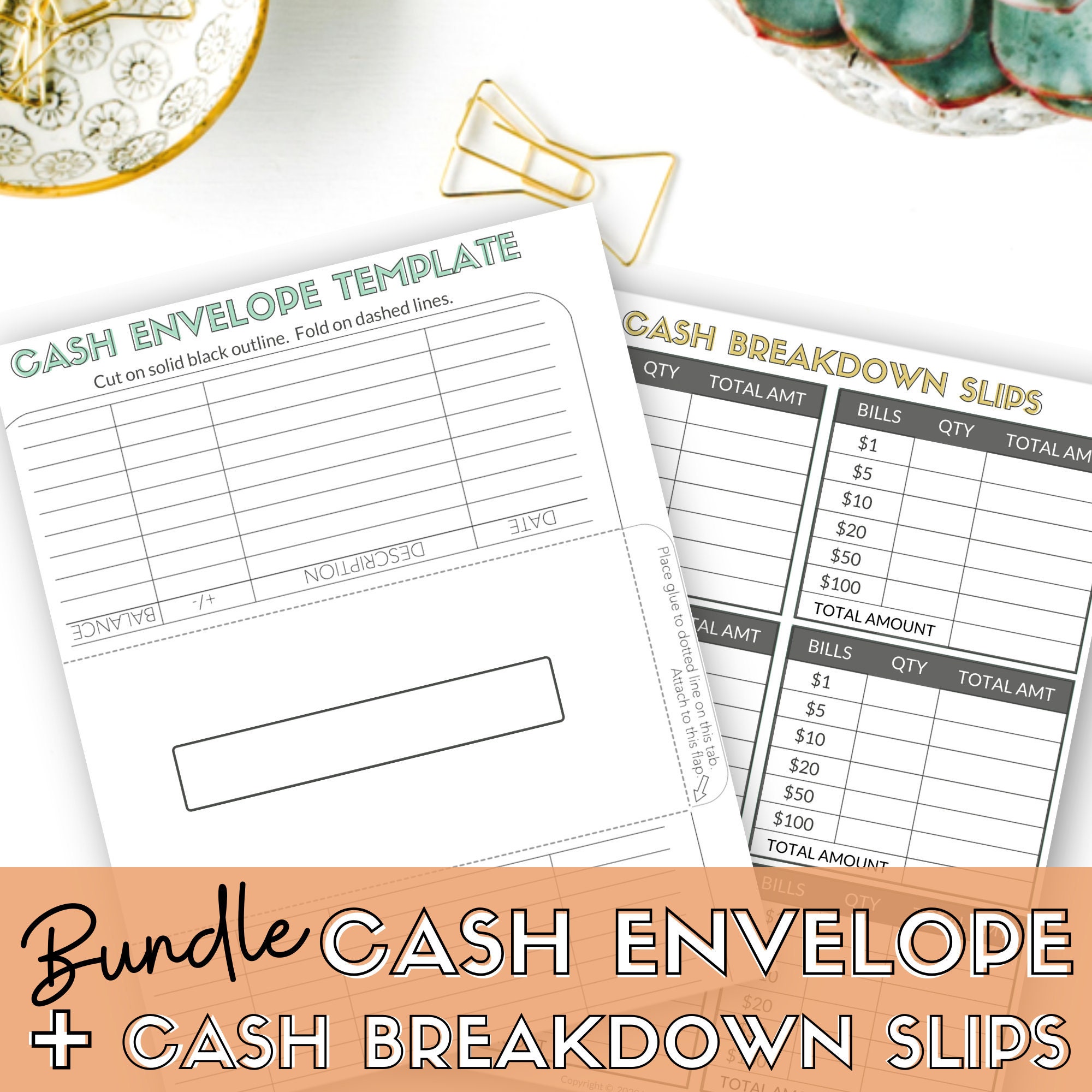 Printable Cash Envelopes With Tracker for Dave Ramsey Cash Envelope ...