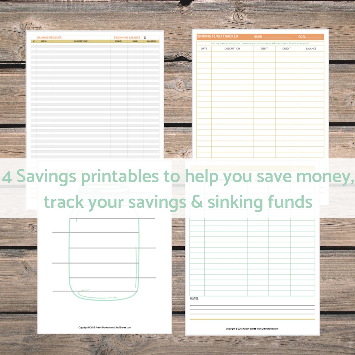 Begin to Save Mini Bundle / Savings Printable PDF Finance Worksheets ...