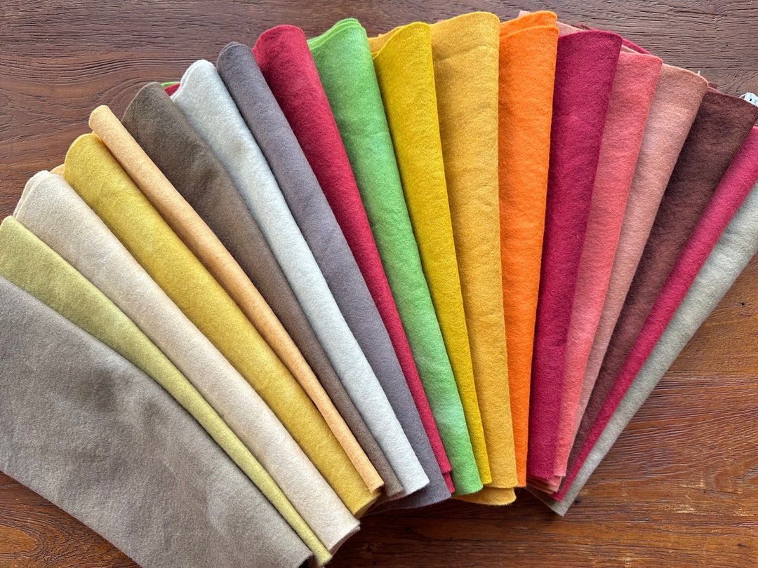 Wool Felt, Hand Dyed Australiana Bush and Desert Tones - Etsy