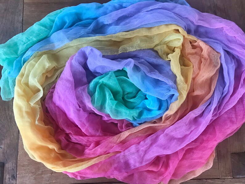 Muslin Hand Painted Rainbow 2 Sizes Available to Choose From - Etsy