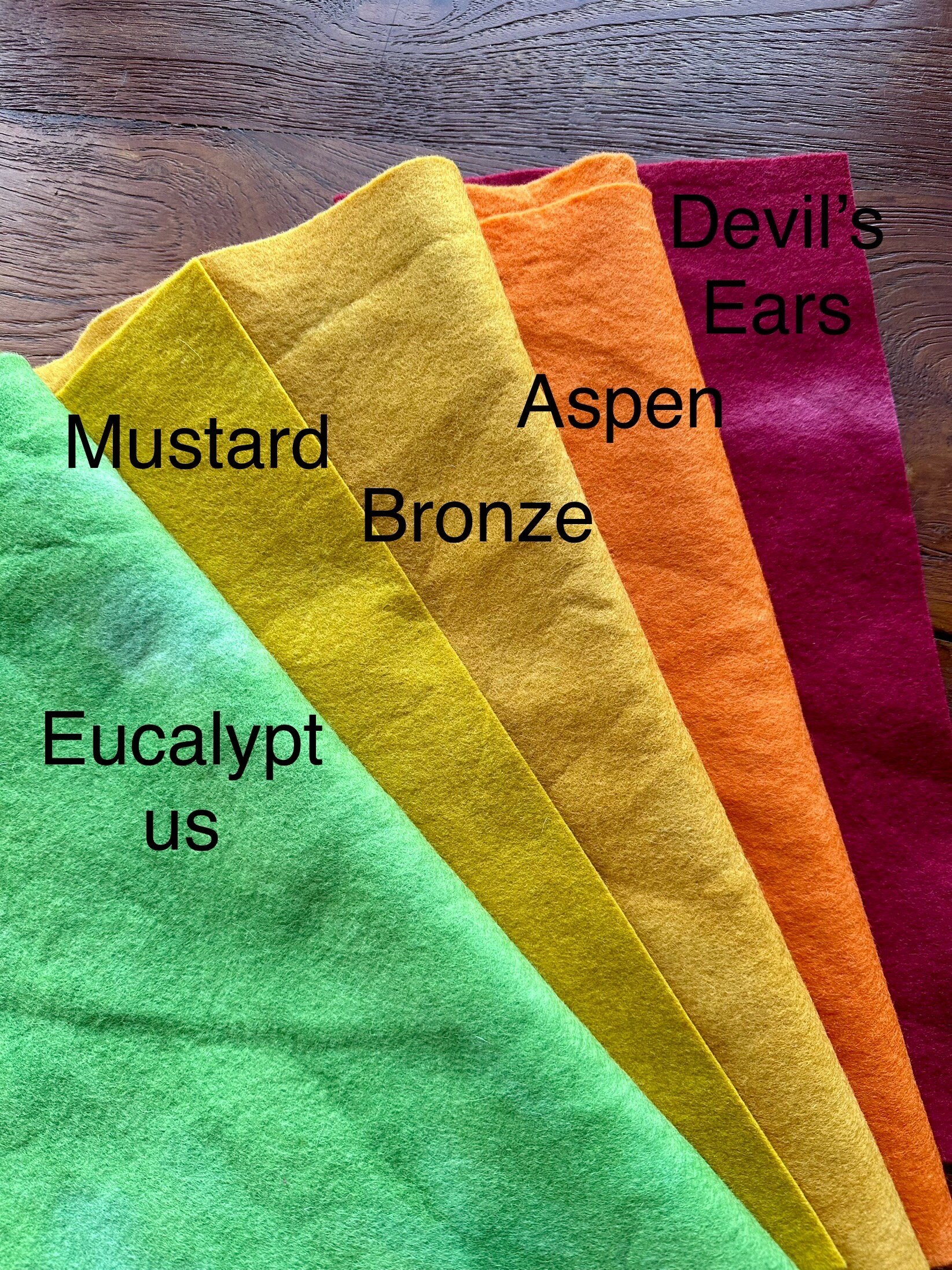 Wool Felt, Hand Dyed Australiana Bush and Desert Tones - Etsy