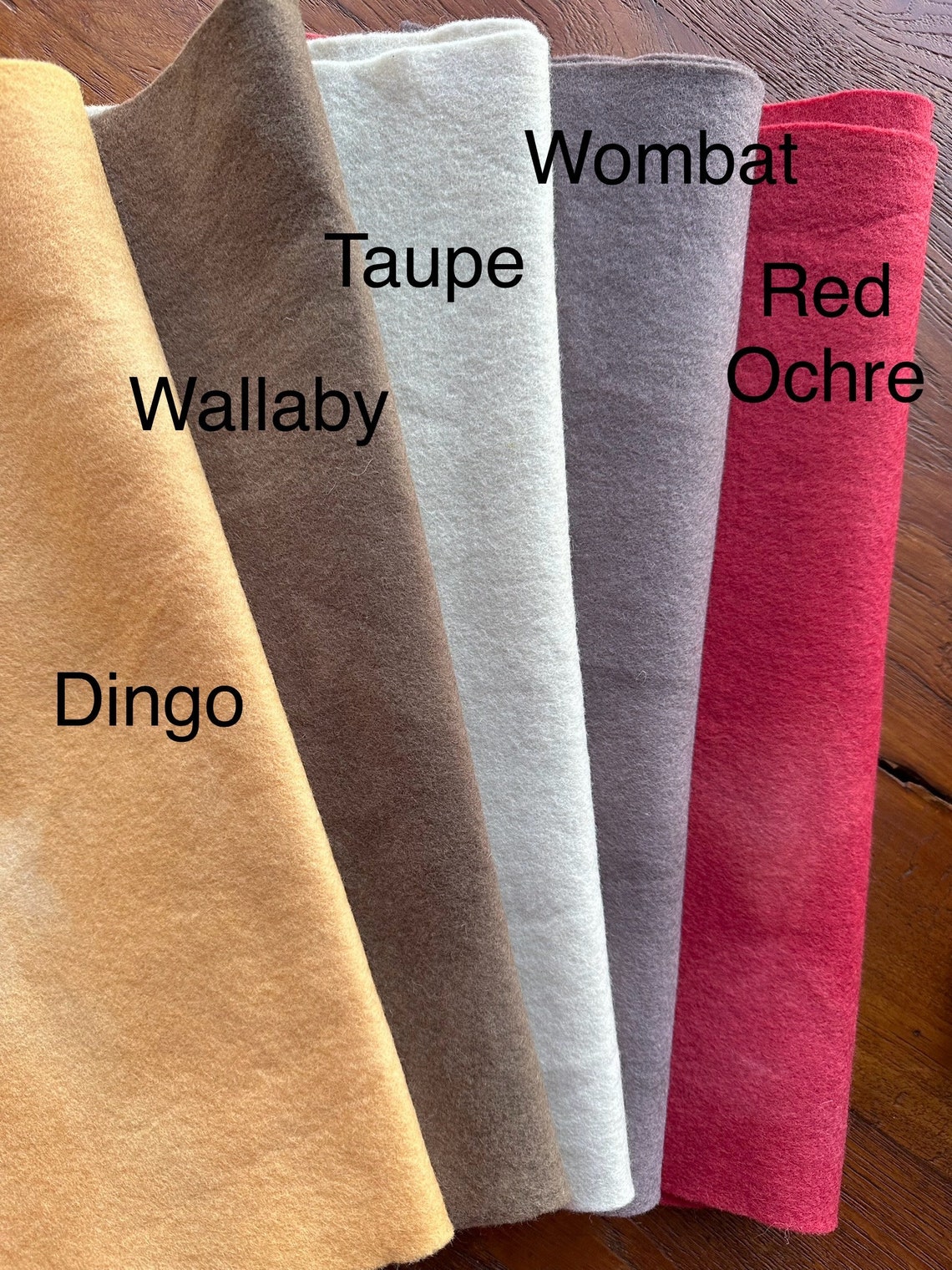Wool Felt, Hand Dyed Australiana Bush and Desert Tones - Etsy