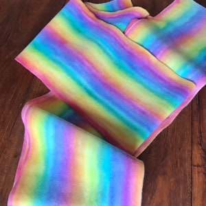 Rainbow Wool Felt, Gorgeous Narrow Colour Lines or Dappled Patterns, 15 ...