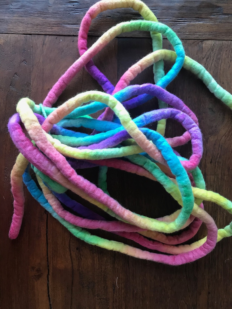 Wool Rope Approx 72 Ply Hand Painted in Gorgeous Rainbow - Etsy Australia