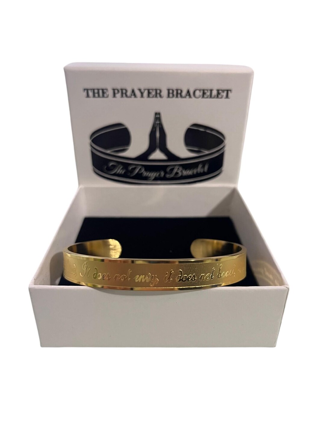 1 Corinthians 13:4-8 Engraved Prayer Bracelet – Love is Patient, Love ...