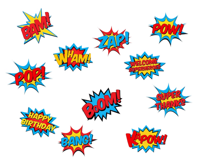PRINTABLE Superhero Signs | Superhero Party | Instant Digital DOWNLOAD ...