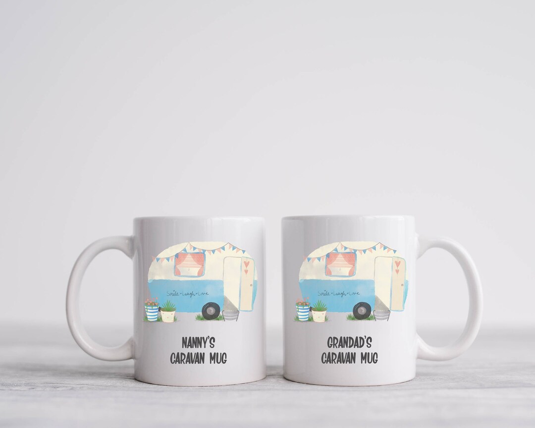 Personalised Caravan Mug, Caravan Gift, Happy Campers Caravan Gift ...