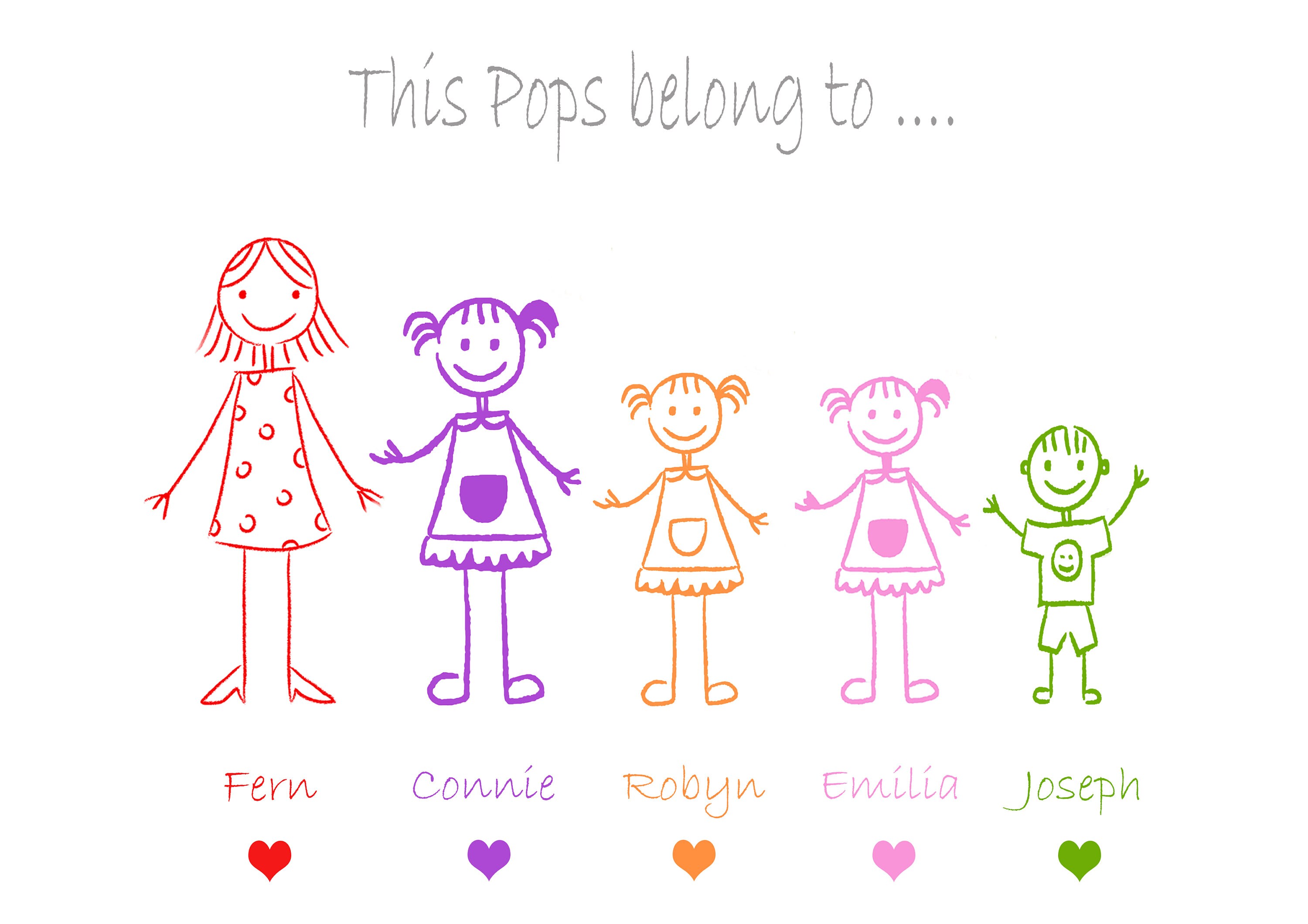 Family Print , Name Print , Personalised Family Print , Custom Family ...