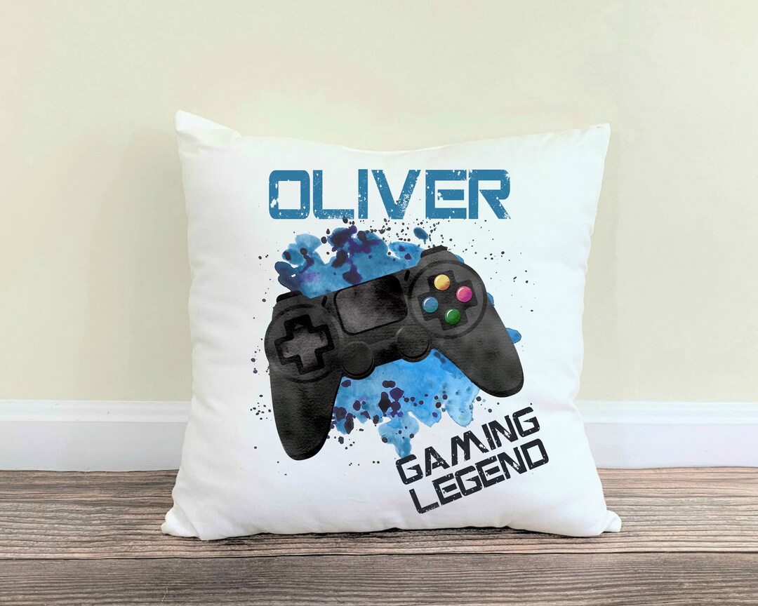 Gaming Cushion , Personalised Gaming Legend Cushion , Controller ...