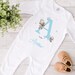 Personalised Hello World Baby Sleepsuit Bodysuit Vest Bib, New Baby Boy ...