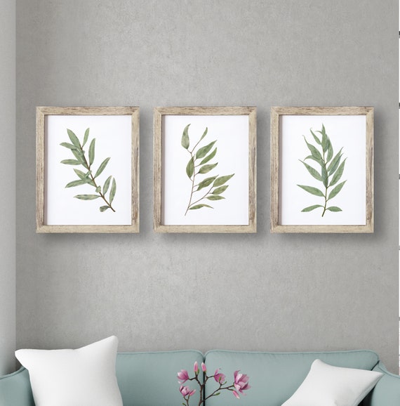 Botanical Print Leaf Wall Art Leaf Print Botanical Art | Etsy