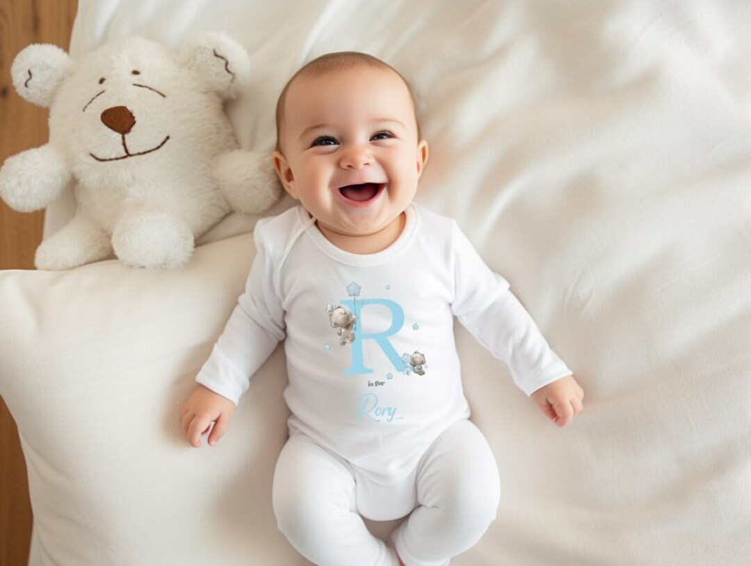 Personalised Hello World Baby Sleepsuit Bodysuit Vest Bib, New Baby Boy ...