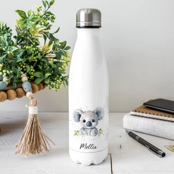 Personalised Koala Water Bottle - Etsy UK